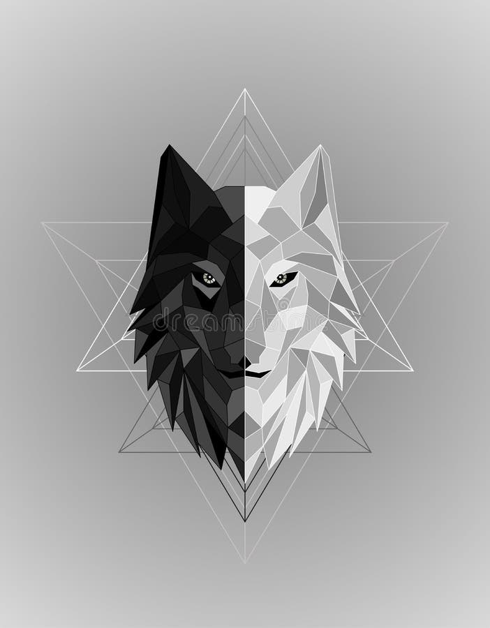 Polygonal Wolf stock vector. Illustration of origami - 39839038