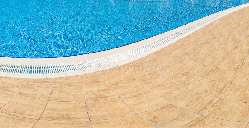 Abstract Pool with Blue Water Background. Top View of Swimming Pool and ...