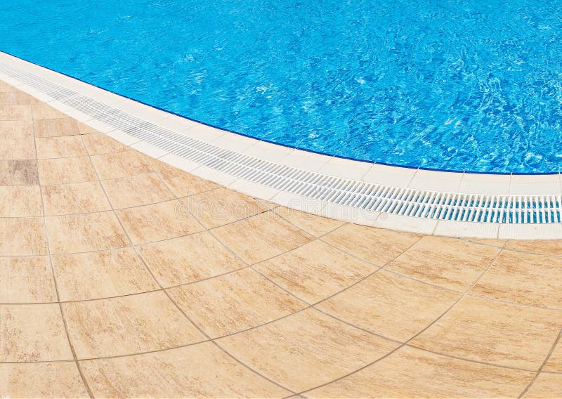 Abstract Pool with Blue Water Background. Top View of Swimming Pool and ...