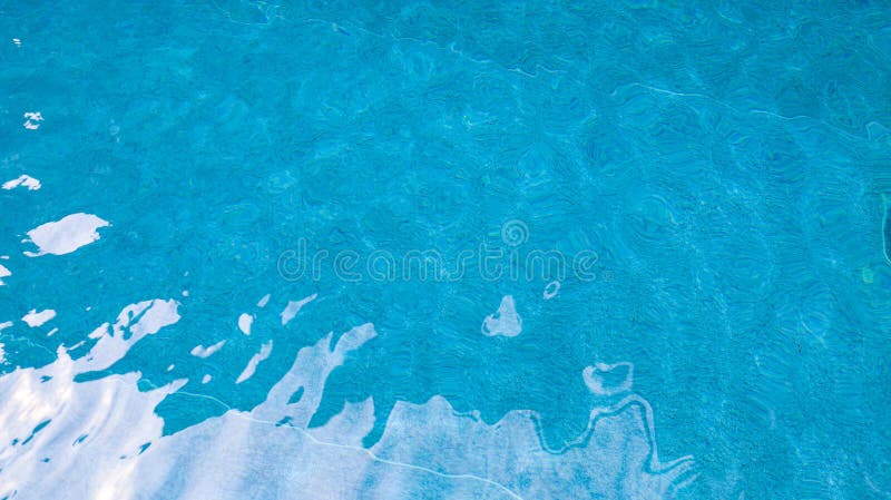 Abstract Pool Water. Swimming Pool Bottom Caustics Ripple and Flow with ...