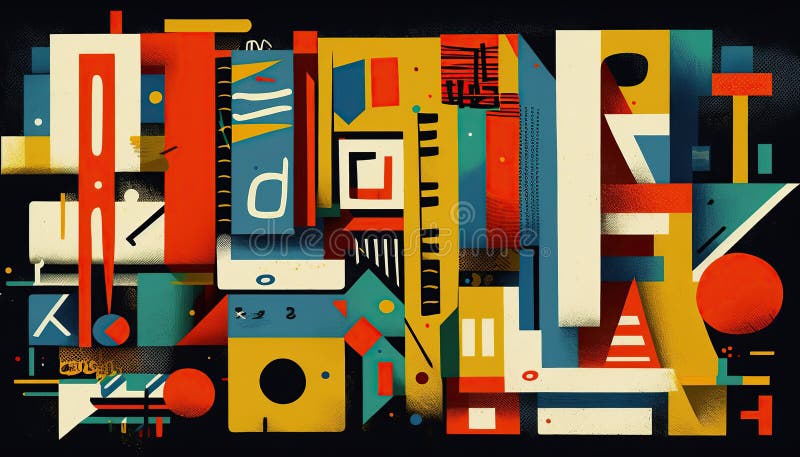 Abstract Pop Art Background.Retro 1980s or 90s Trendy Collage Pattern ...