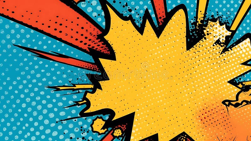Abstract Pop Art Explosion Comic Book Style Design Stock Illustration ...