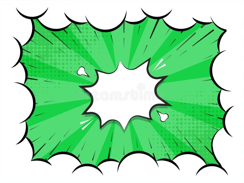 Abstract Pop Art Style Background in Green and White Stock Illustration ...