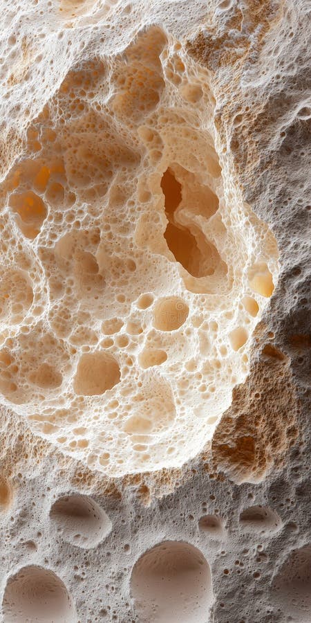 Abstract Porous Material with Holes and Cavities. Stock Illustration ...