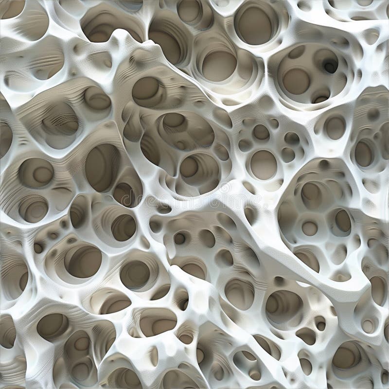 Abstract Porous White Shapes from a 3D Printer Stock Image - Image of ...