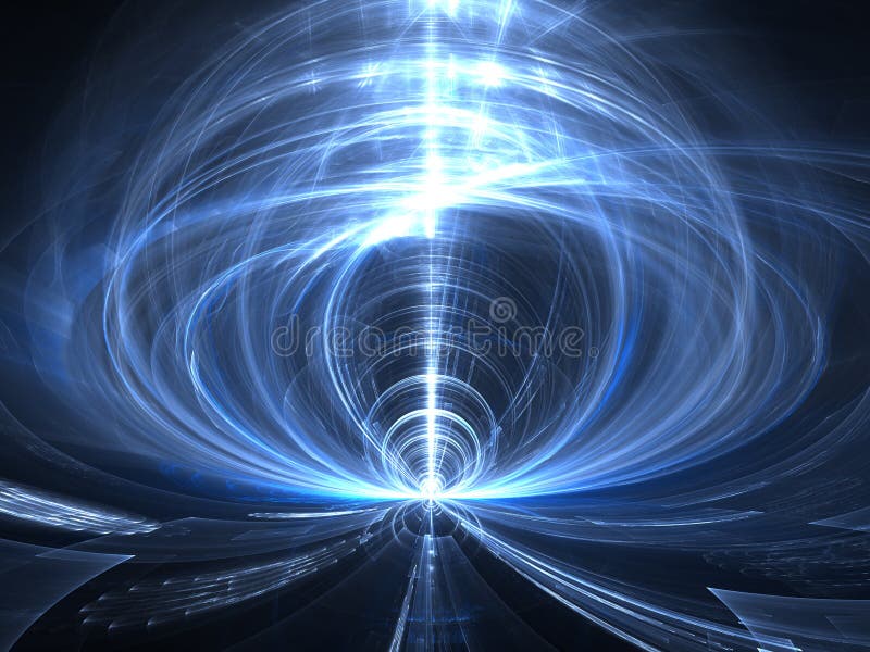 Abstract Portal or Funnel - Digitally Generated Fractal Backgrou Stock ...