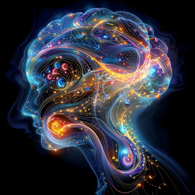 Abstract Portrait of Human Consciousness. Exploring Mind, Brain ...