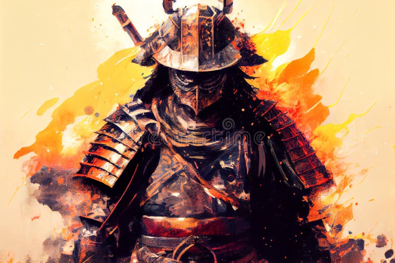 Abstract Portrait of a Samurai. Generative AI, Generative, AI Stock ...