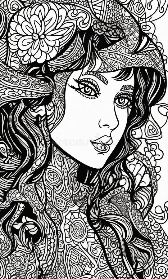 Abstract Portrait of a Woman on Abstract Background, Abstract Woman ...