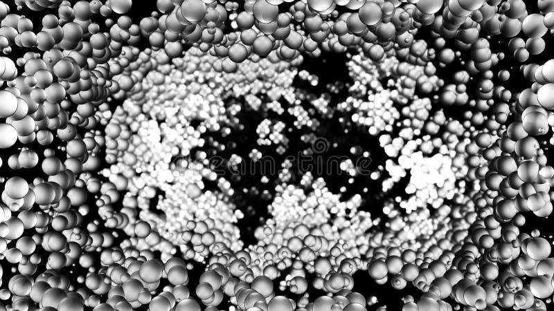 This is an Abstract Microstructure Showcasing a Striking Black and ...