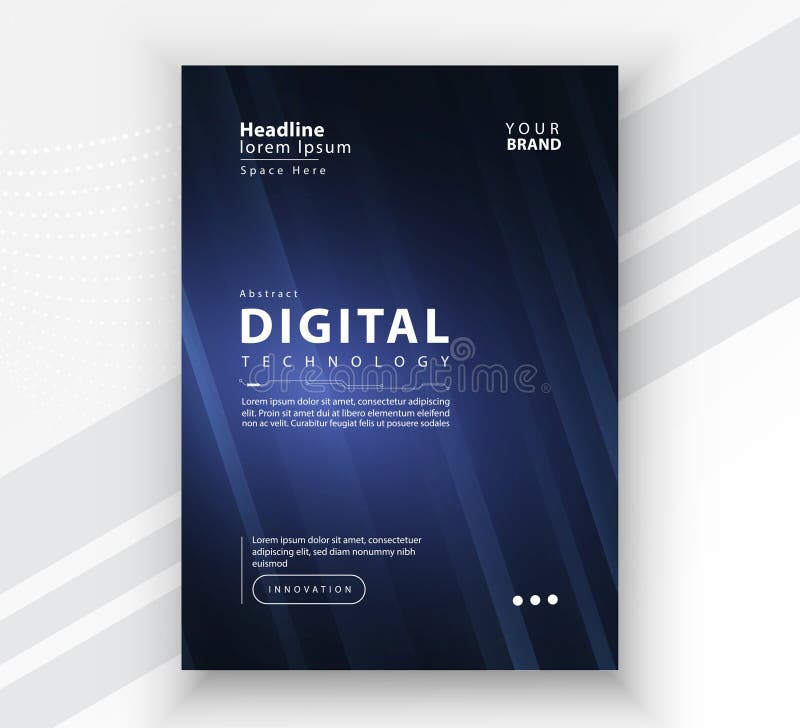 Poster Brochure Cover Banner Presentation Layout Template, Technology ...