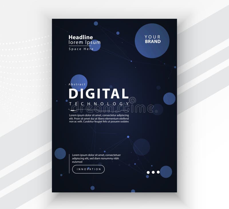 Poster Brochure Cover Banner Presentation Layout Template, Technology ...