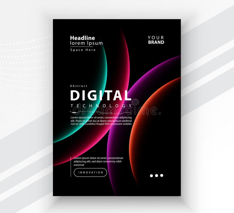 Poster Brochure Cover Banner Presentation Layout Template, Technology ...