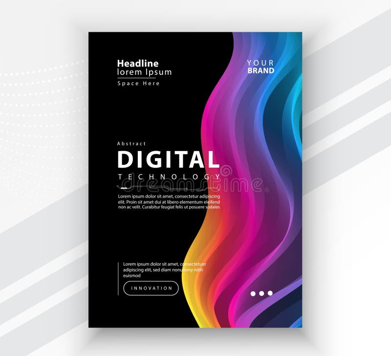Poster Brochure Cover Banner Presentation Layout Template, Technology ...