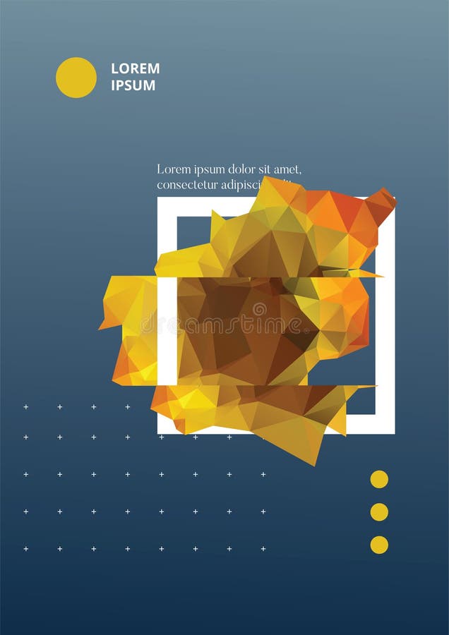 Abstract poster template. stock vector. Illustration of frame - 112266862