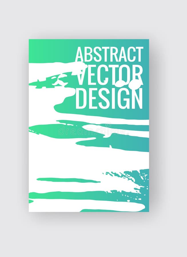 Abstract Poster Templates. Colorful Threads Composition. Vector ...