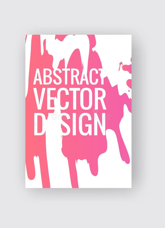 Abstract Poster Templates. Colorful Threads Composition. Vector ...