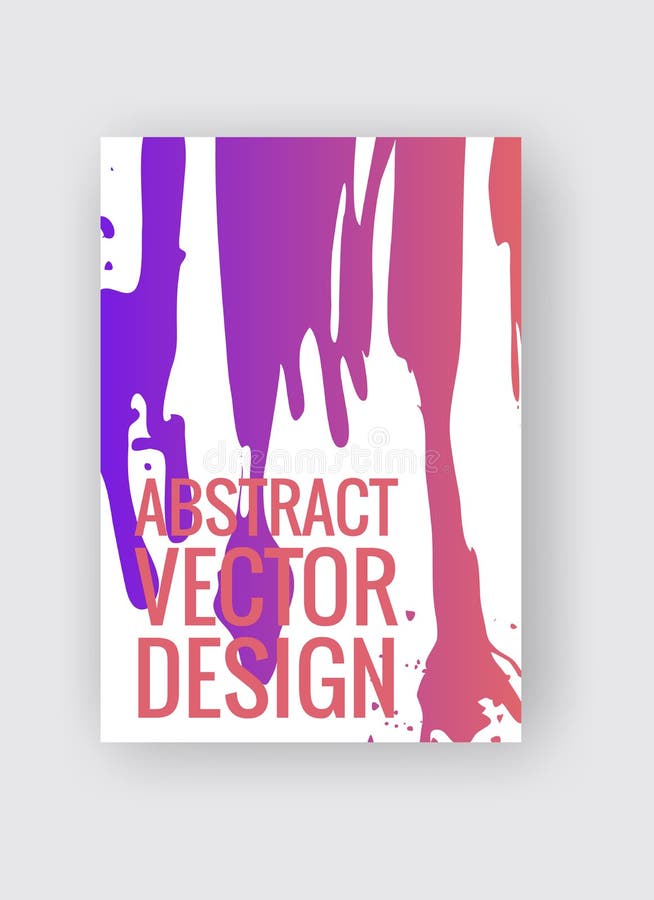 Abstract Poster Templates. Colorful Threads Composition Stock Vector ...