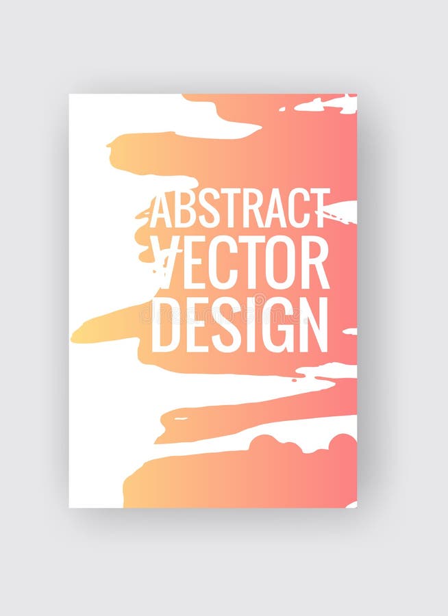 Abstract Poster Templates. Colorful Threads Composition. Vector Stock ...