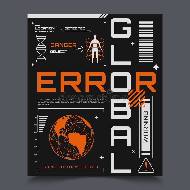 Abstract Poster with Wireframe 3D Figures. the Concept of the Negative ...