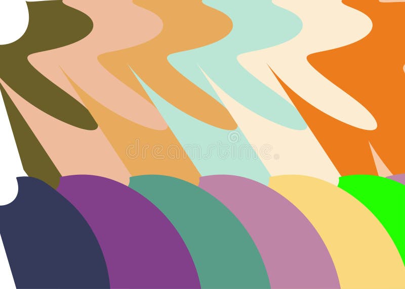 Abstract Posters Paper Art Illustration Set. Contrast Colors Stock ...