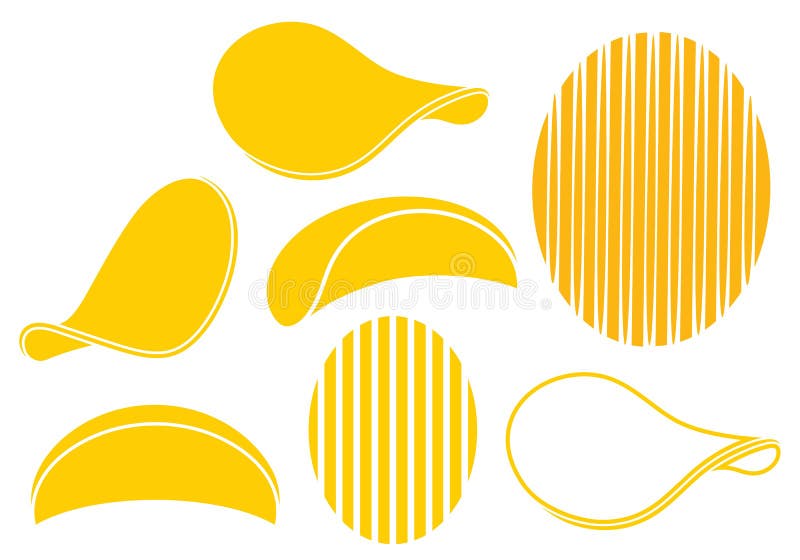 Abstract Potato Chips stock vector. Illustration of bizarre - 80339220