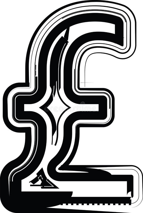 Abstract Pound sign stock vector. Illustration of london - 101596349