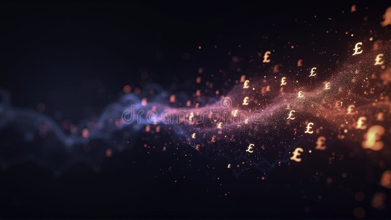 Abstract Pound Sterling Symbol Background. Stock Illustration ...