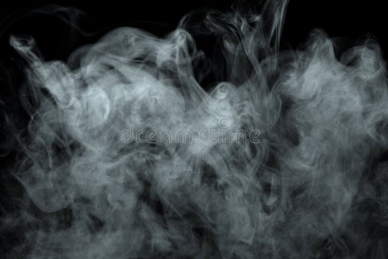 Abstract Powder or Smoke Effect Isolated on Black Background Stock ...