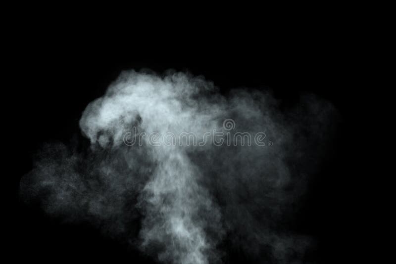 Abstract Powder or Smoke Isolated on Black Background Stock Image ...