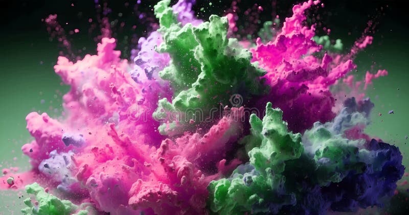 Abstract Powder Splash in Motion. Explode Background Stock Illustration ...