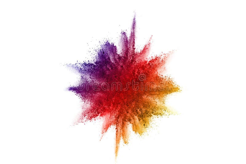 Vector Realistic Color Powder Explosion Stock Vector - Illustration of ...
