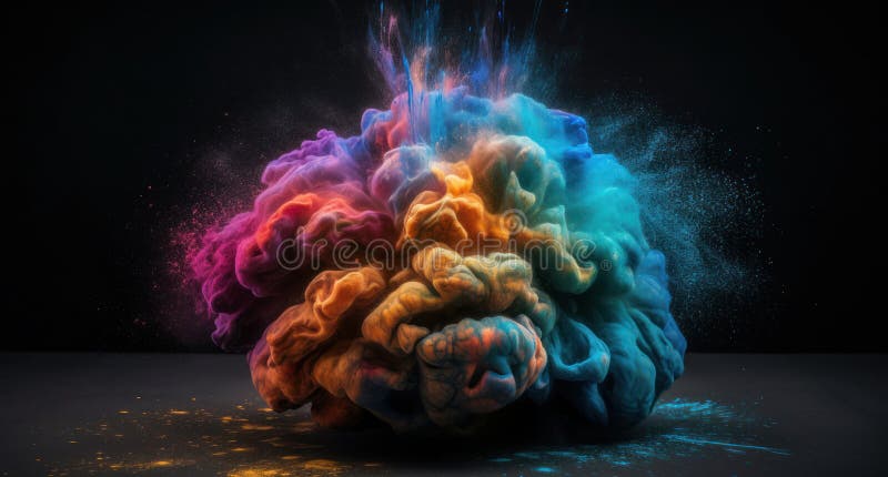 Abstract Powder Splatted Background,Freeze Motion of Color Powder ...