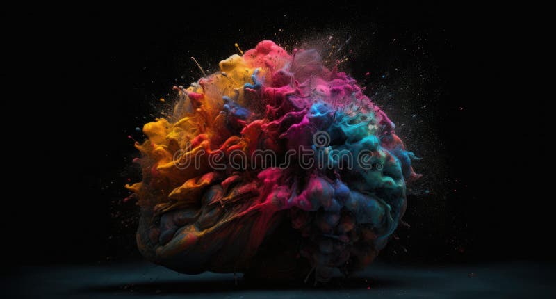 Abstract Powder Splatted Background,Freeze Motion of Color Powder ...
