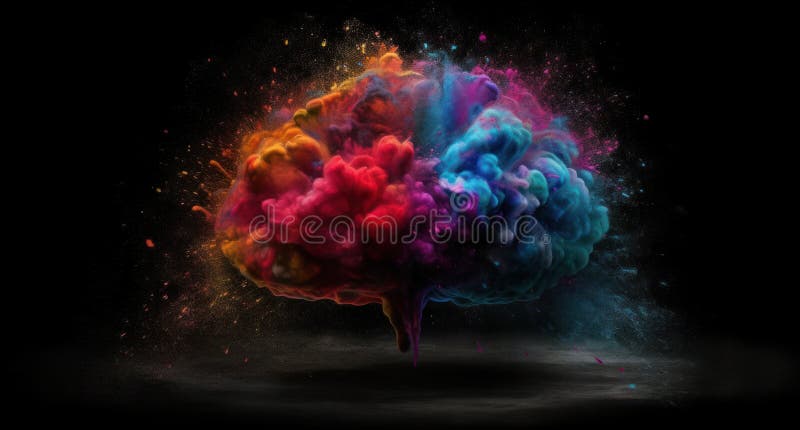Abstract Powder Splatted Background,Freeze Motion of Color Powder ...