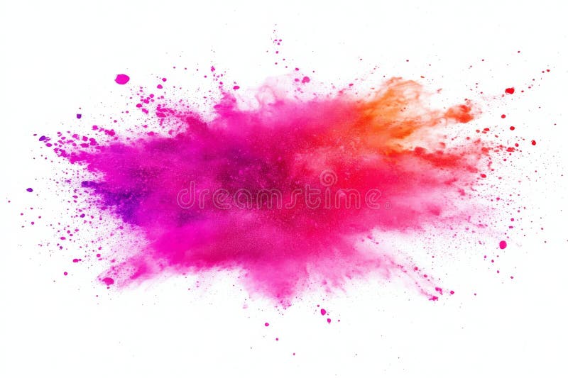 An Abstract Powder Splatter Background. Colorful Powder Explosion on ...