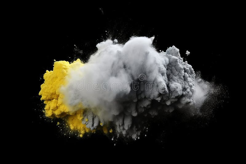 Abstract Powder Texture on a Black Background Creating a Striking ...