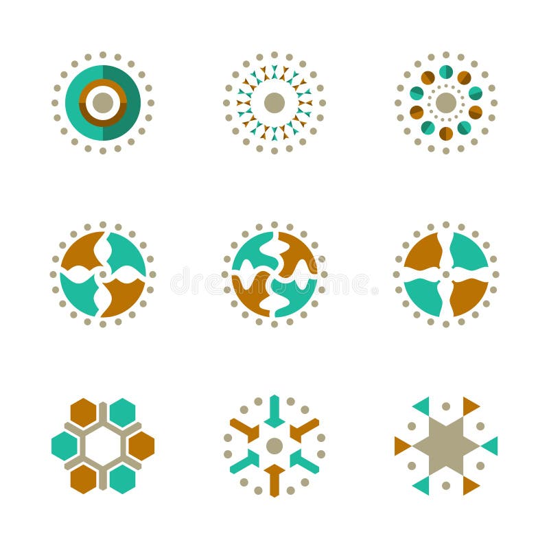 Abstract Powerful Business Symbol Global Network Company Innovation ...