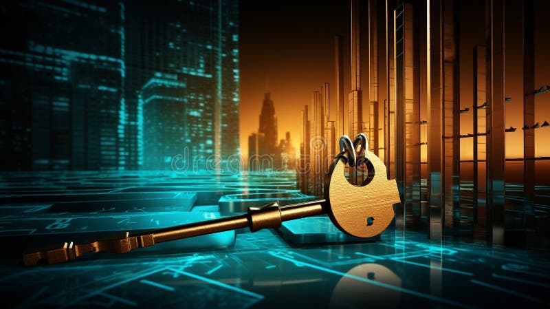 Unlocking Financial Success - a Conceptual Image with Key, Lock and ...