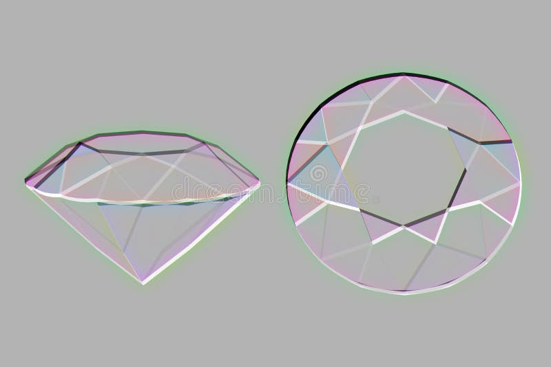 Abstract Precious Stone, Amazing Diamond Stock Illustration ...