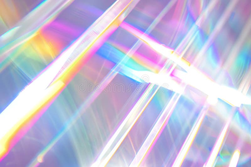 Abstract Prism and Light Reflection with Rainbow Colors Background ...