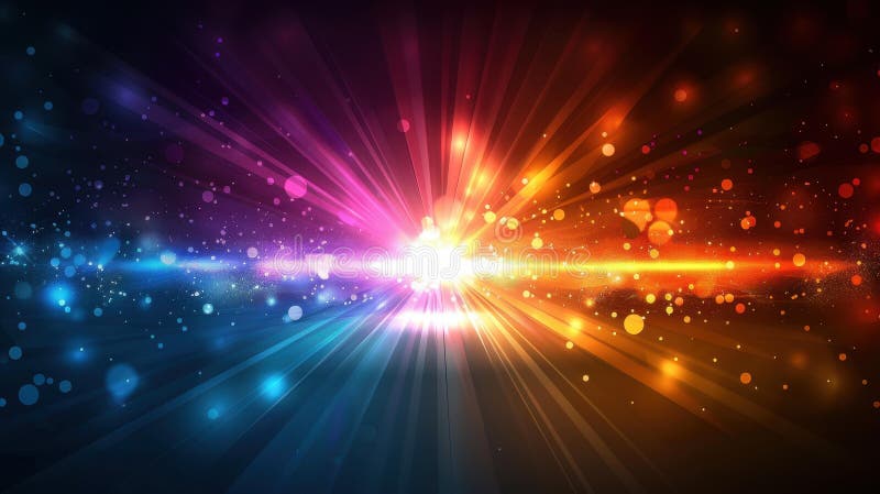 Abstract Prism Light Reflection with Rainbow Flare Background, Crystal ...