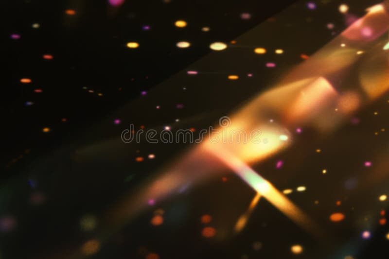 Abstract Prism Light Reflections on Dark Background Stock Image - Image ...