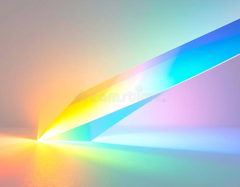 Abstract Prism Light Spectrum Rainbow Color Stock Illustration ...