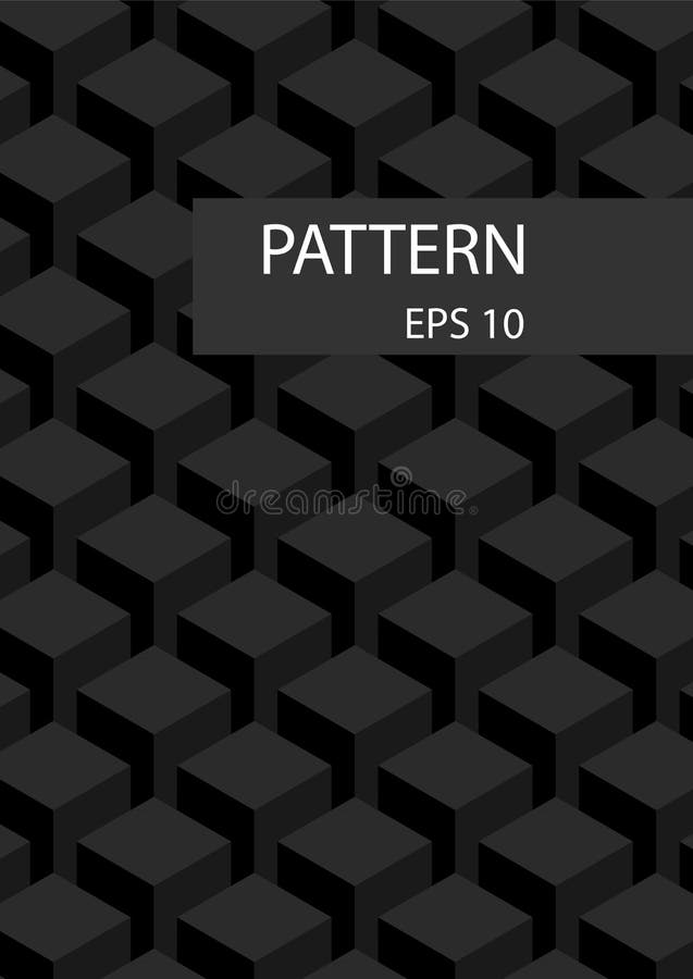 Abstract Prism Pattern.Black And Gray Geometric 3d Vector Wallpaper ...