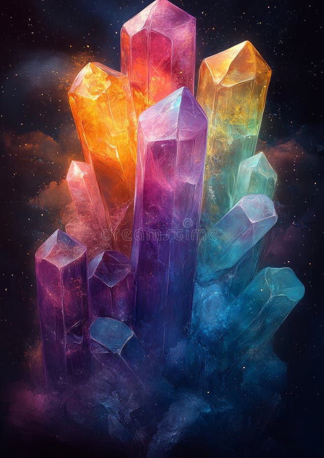 Abstract Prismatic Geometry Stock Illustration - Illustration of ...