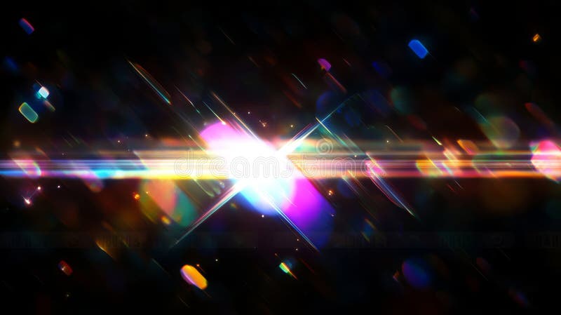 Abstract Prismatic Light Leaks that Feature Beautiful Rainbow Bokeh ...