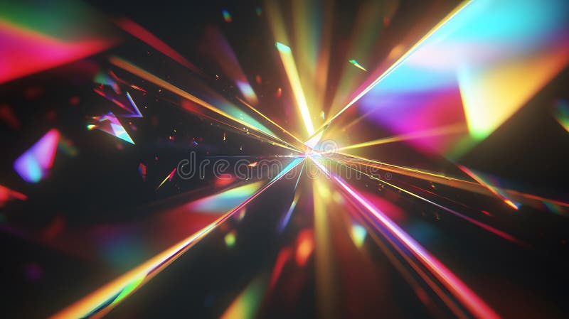 Abstract Prismatic Light Rays Burst Background Royalty Free Image Stock ...
