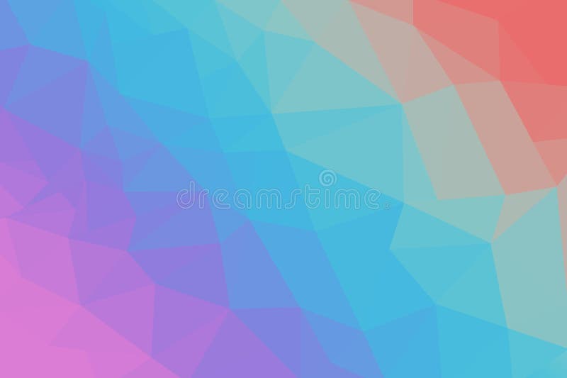 Abstract Prismatic Rainbow Low Polygon Background Stock Illustration ...