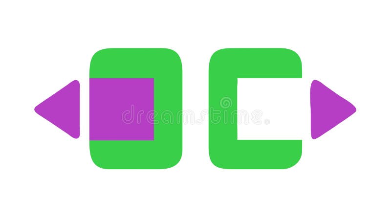 Abstract Process Icon with Brackets for UI and Flowcharts. Vector ...